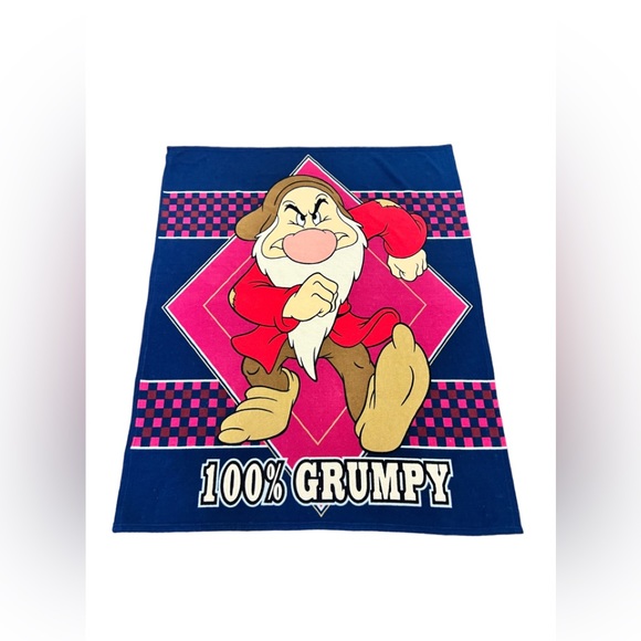 Bedding | Disney Snow White And The Seven Dwarfs Grumpy 10 Grumpy Throw ...
